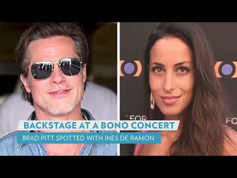 Brad Pitt Spotted with Ines de Ramon at Bono Concert Outing | air outlook tv