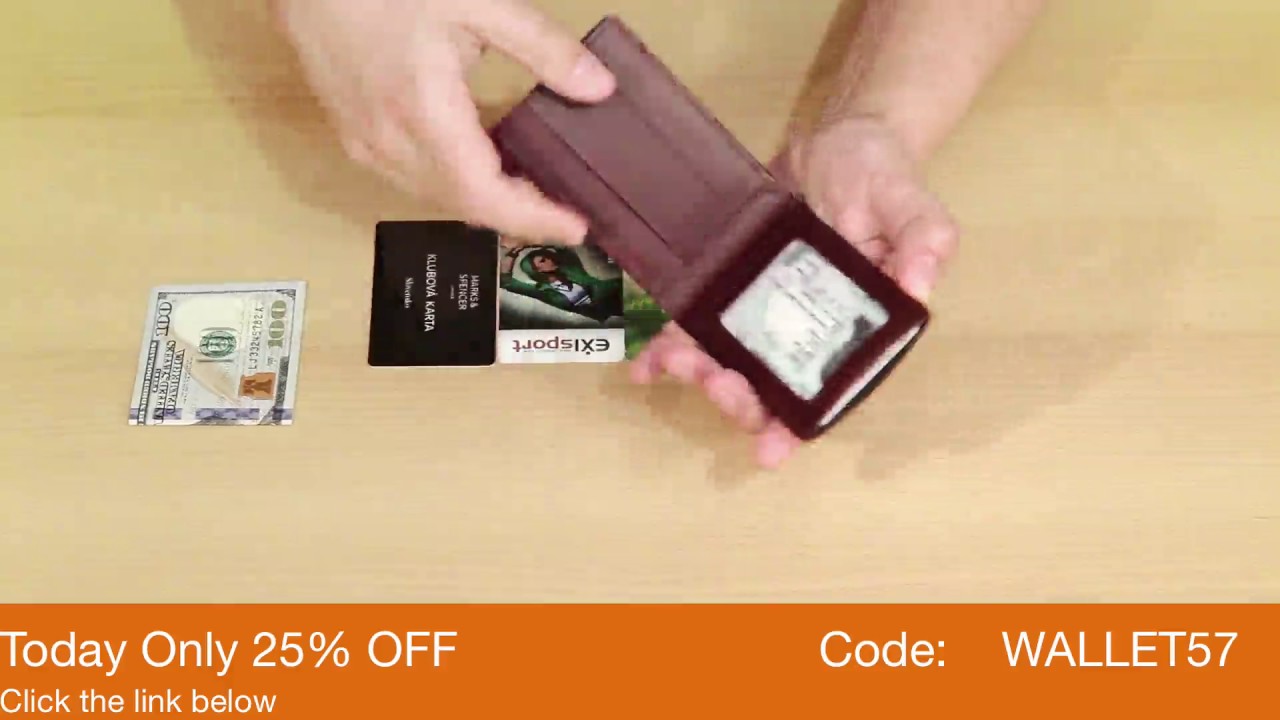 Slim Card Holder Front Pocket Wallet - Money clip - Leather - Bifold ...