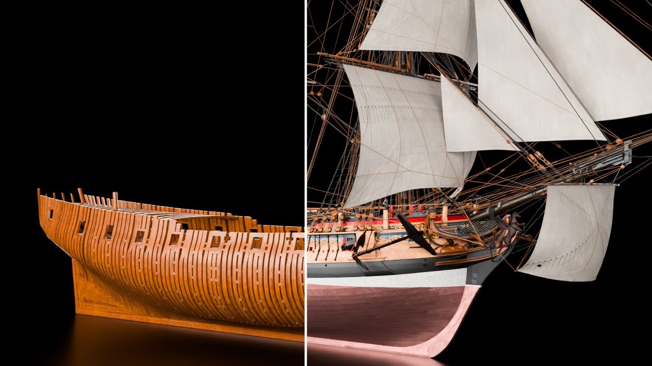 How Wooden Sailing Warships Were Built - YouTube