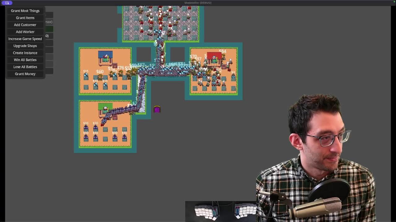 Game dev in C# and Godot (Skeleseller day 20) - YouTube