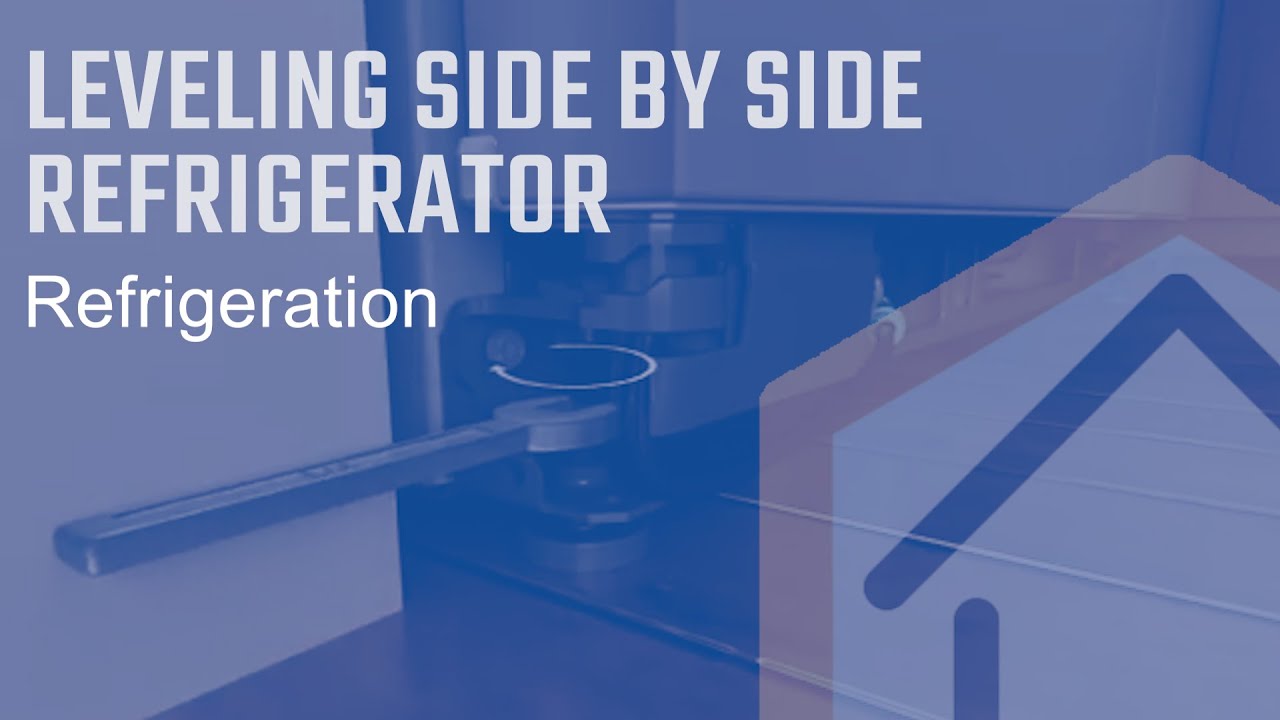 Leveling Side by Side Refrigerator - YouTube