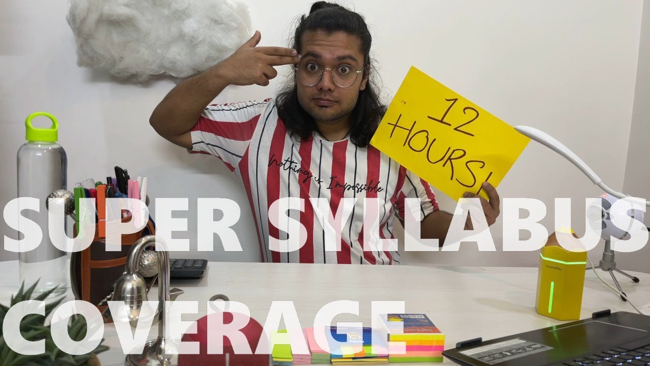 Study With Me LIVE | 12 Hours | Super Syllabus Coverage | Talking in ...