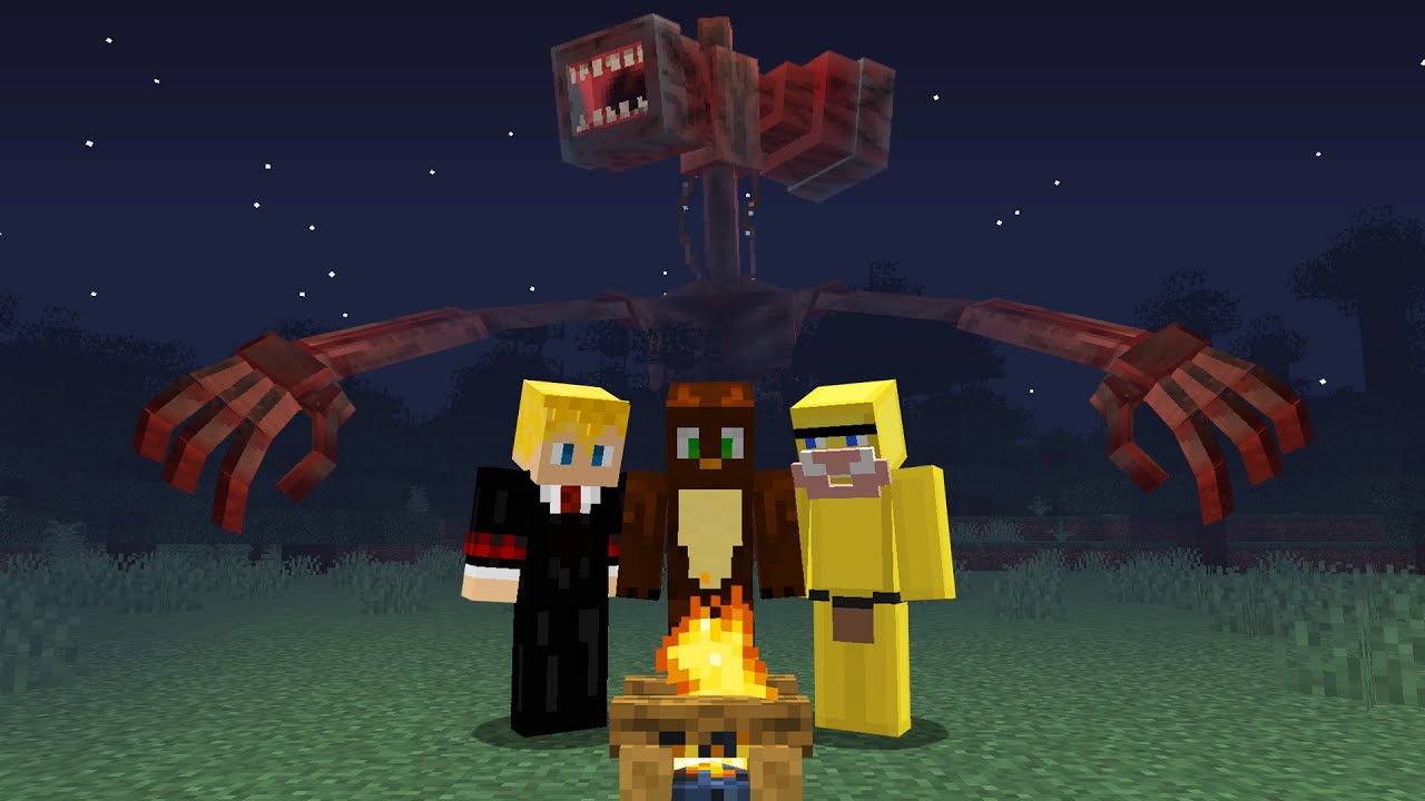We Survived Minecraft's Deadliest GIANT (Siren Head) - YouTube