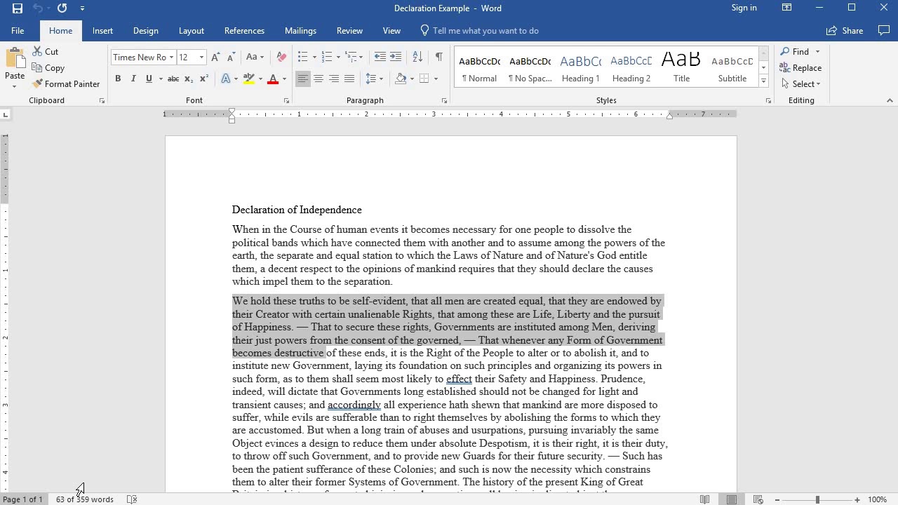 09 MS Word Pages, Word Count, Characters, Lines and Paragraphs - YouTube