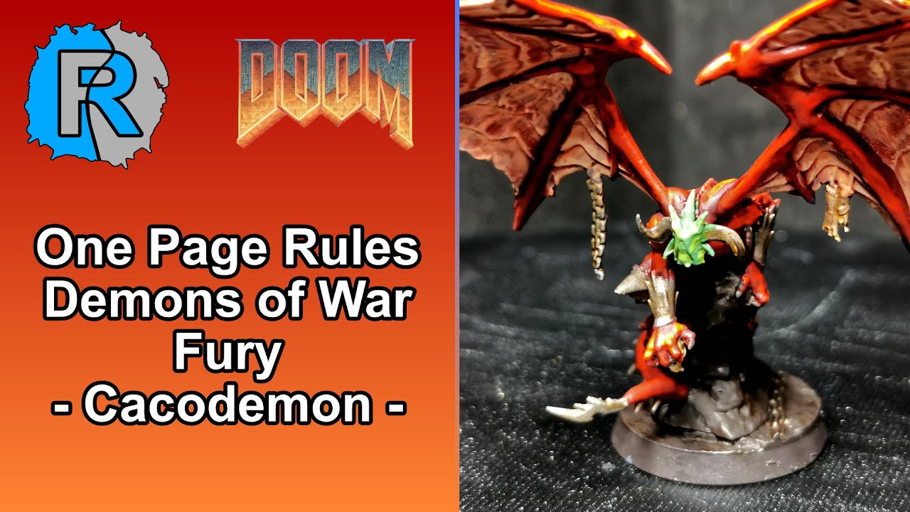 Demons of War: Fury (Cacodemon) - One Page Rules, Doom inspired army ...