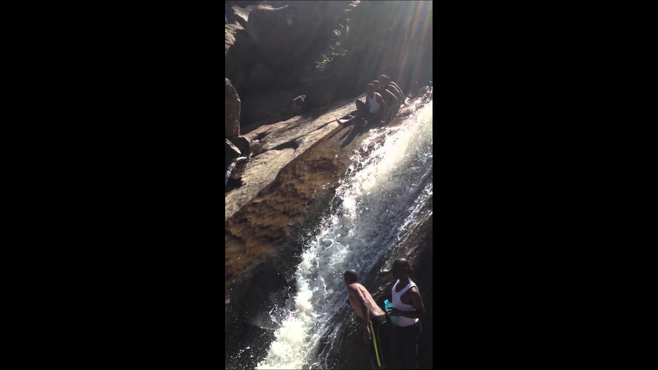lumene falls slide w Nketa and Nkulumane SDA youth - YouTube