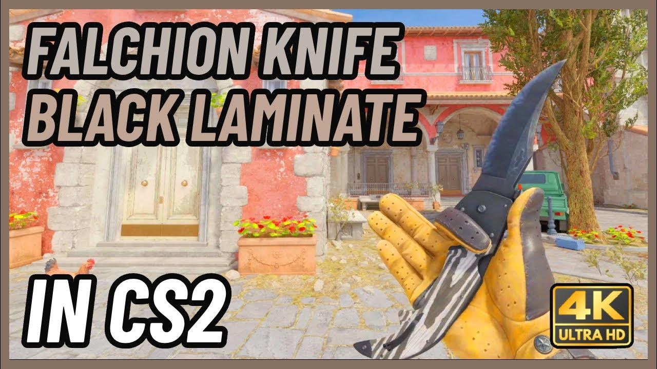 CS2 Falchion Knife Black Laminate | CS2 Knife In-Game Showcase [4K] - YouTube