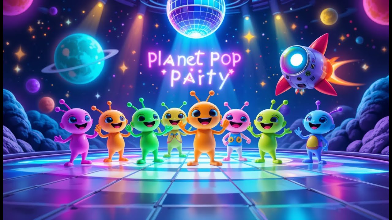 Planet Pop Party Kids Rhymes R1E1903 | Classic Action Song for Kids ...