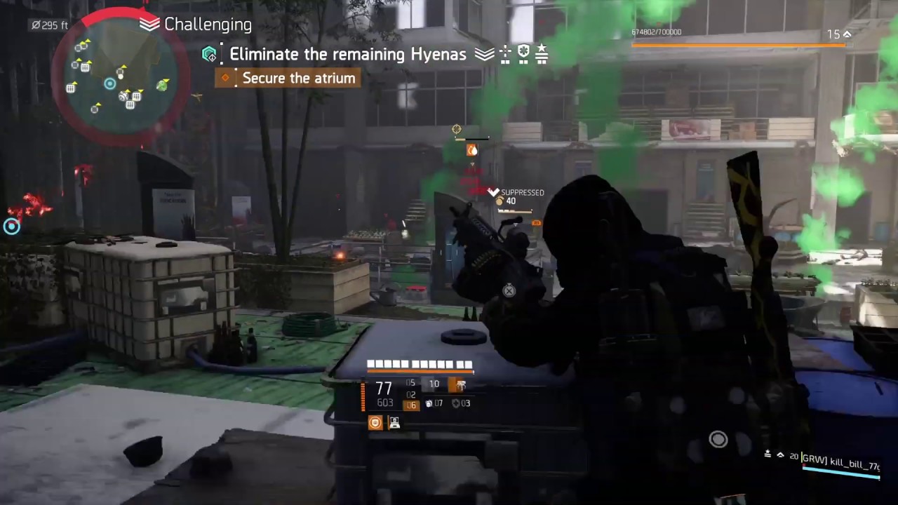 The Division 2 Skill Build + Random vs Roach Challenge Difficulty - YouTube