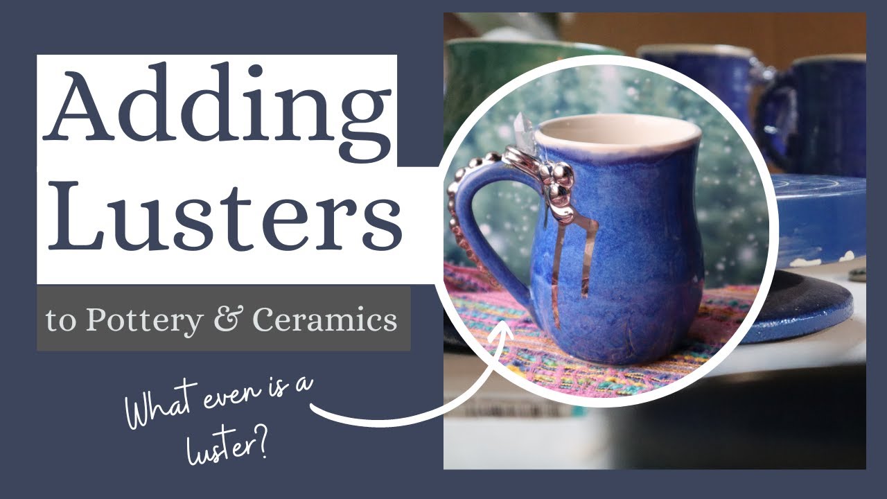 Adding Luster to pottery | How I use Overglazes on mugs - YouTube