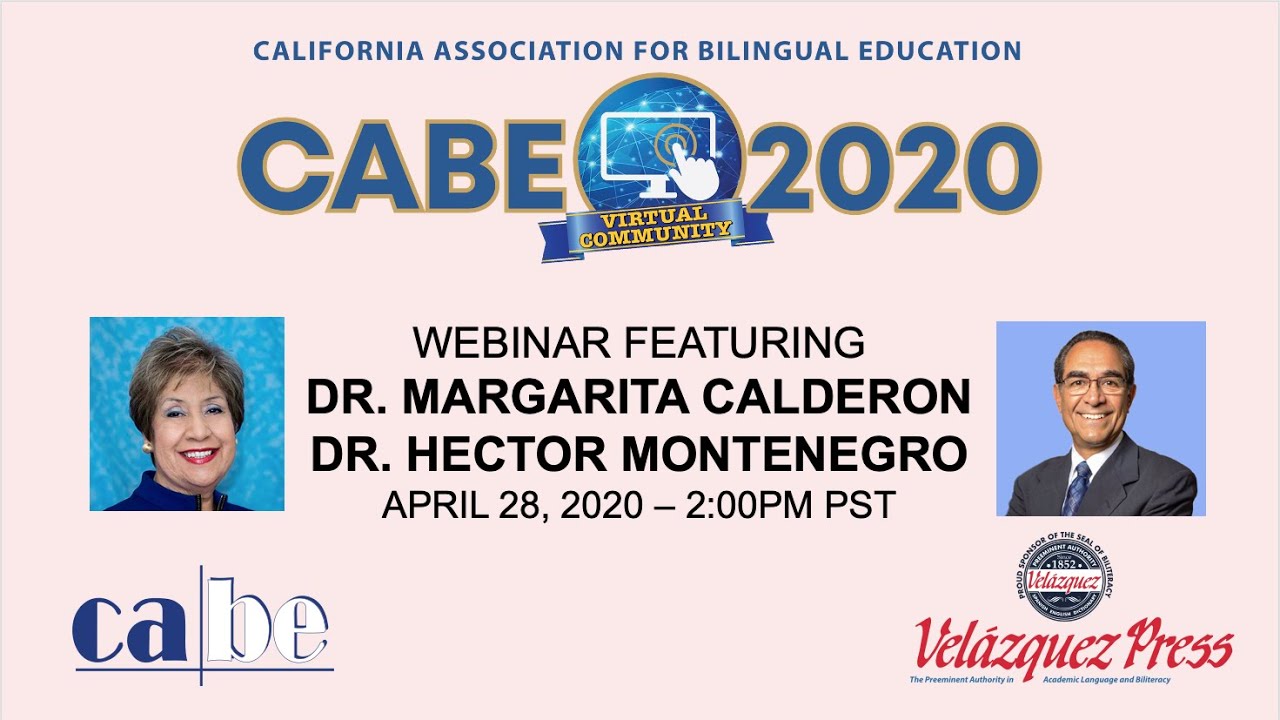 Dr. Margarita Calderon & Dr. Hector Montenegro CABE 2020 Webinar - YouTube
