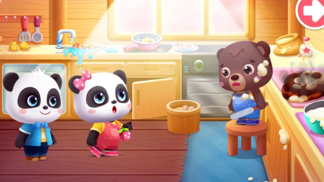 Little Panda's Cooking Adventure - Help Kiki & Miumiu to Cut The Rope ...