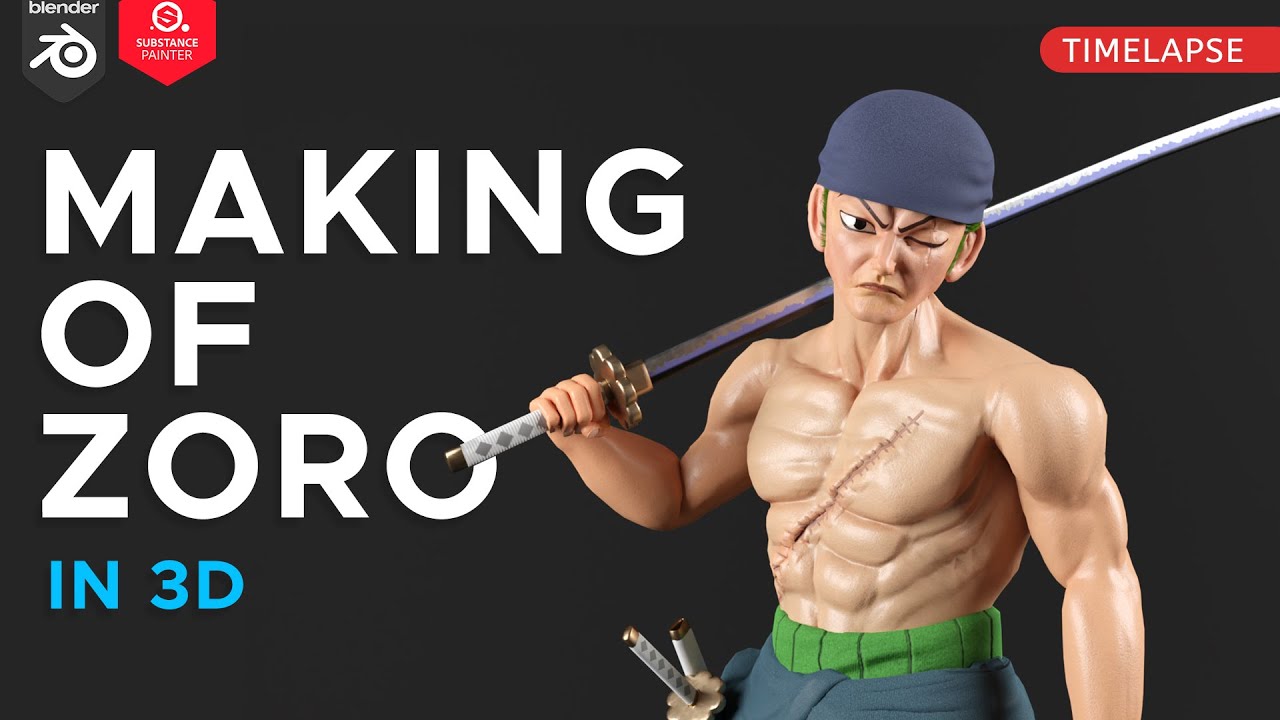 Making Of Roronoa Zoro From One Piece 🔥 | Tutorial #zorovsking # ...