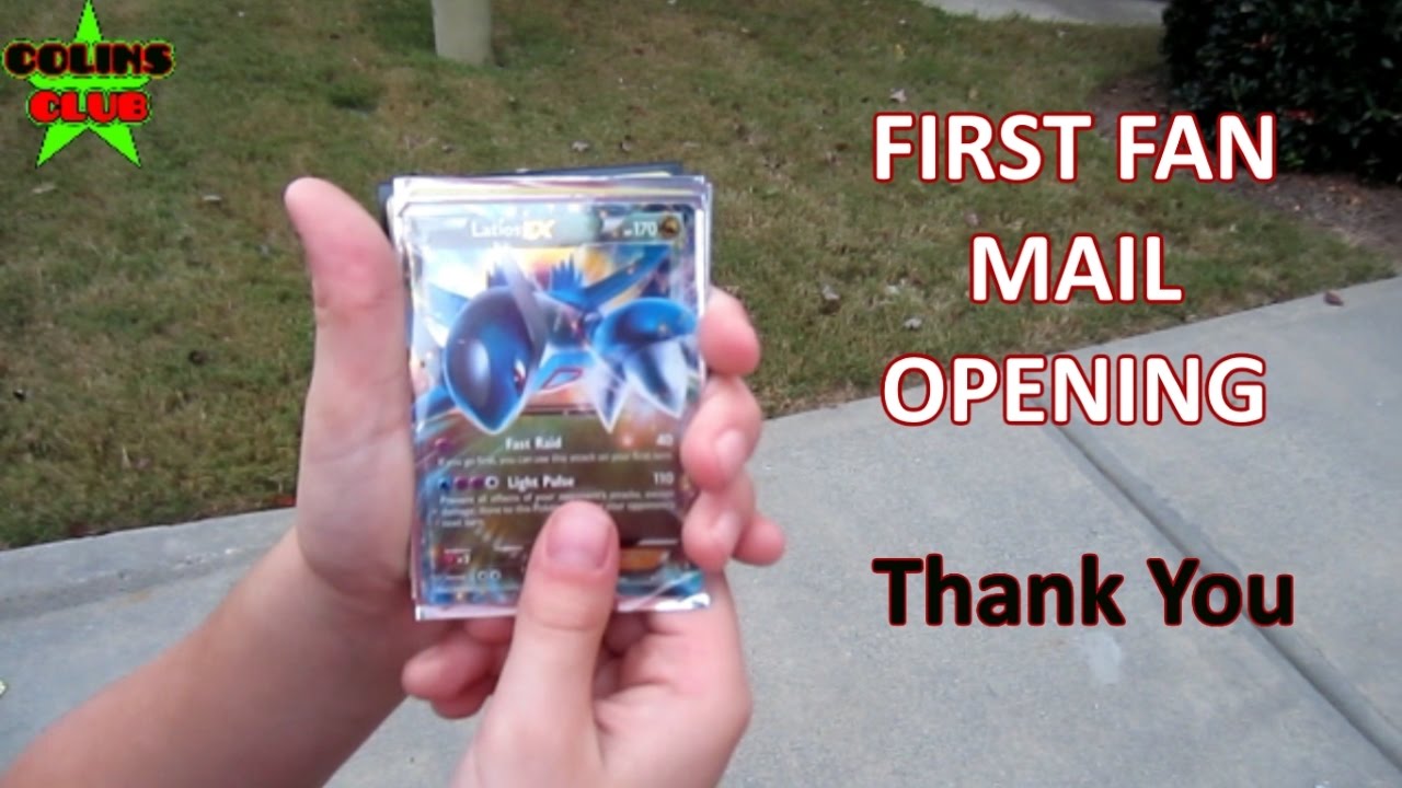 ColinsClub and Craig - First Fan Mail Opening - Pokemon cards - YouTube