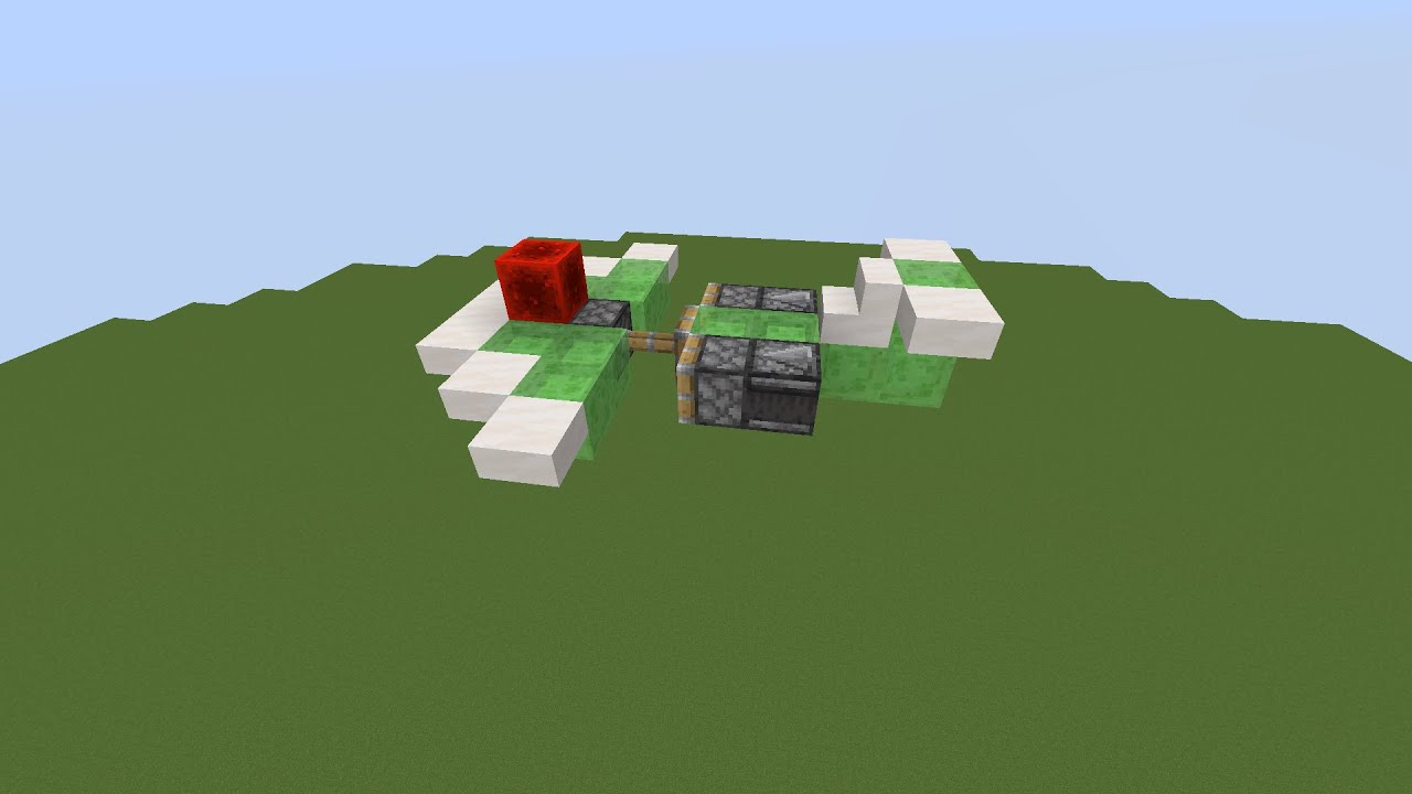 Como hacer un avión con redstone en minecraft - YouTube