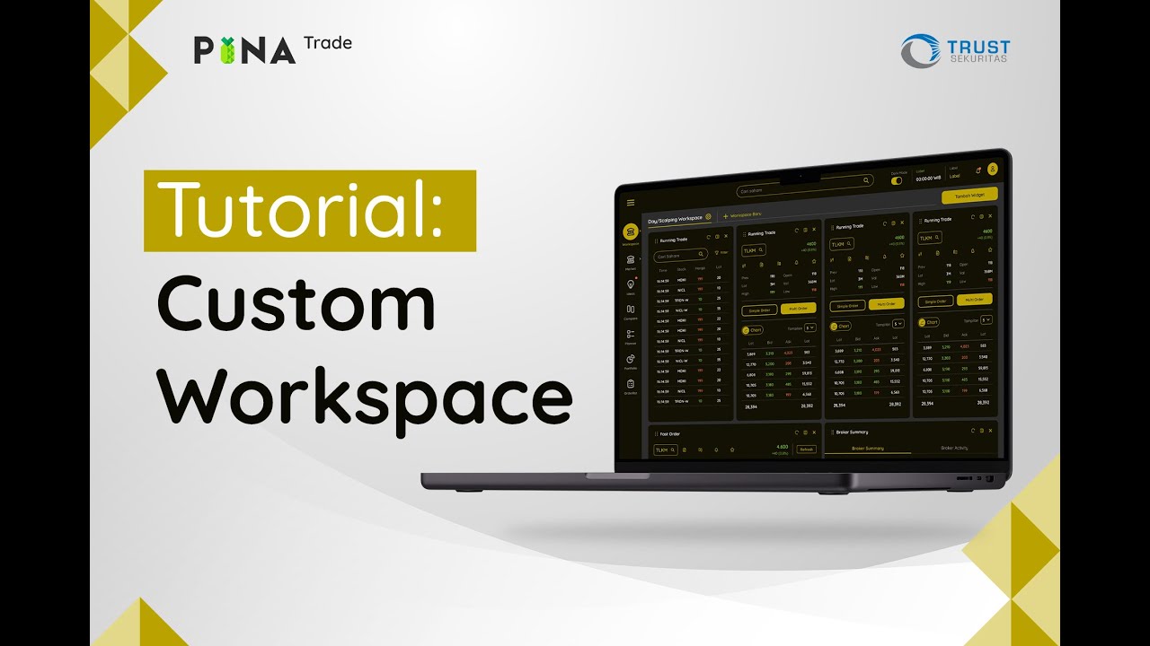 Tutorial Atur Workspace di PINA Trade - YouTube