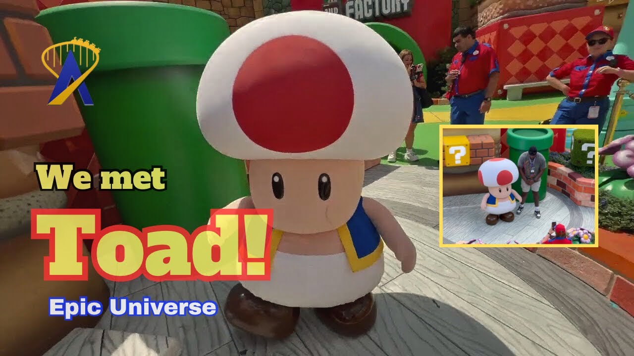 We met Toad in Super Nintendo World at Universal Epic Universe! - YouTube