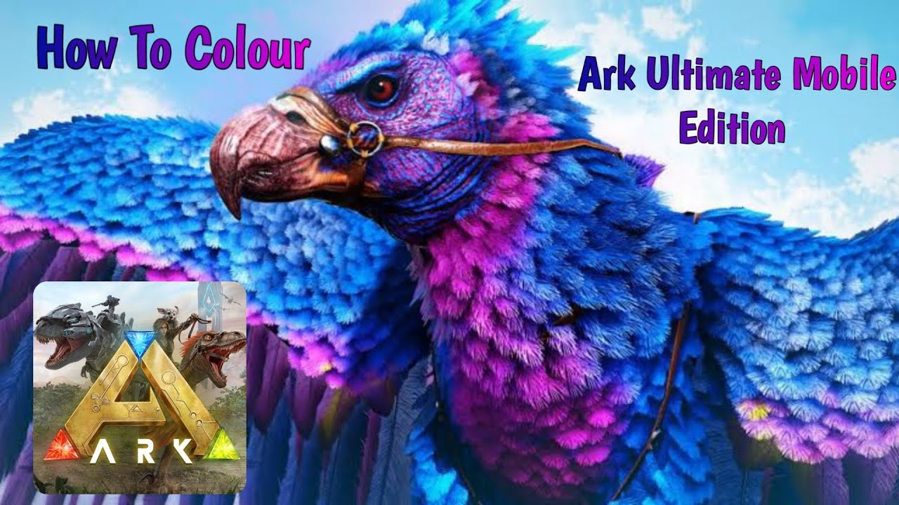 How To Colour Dino and Player Ark Ultimate Mobile Edition - YouTube