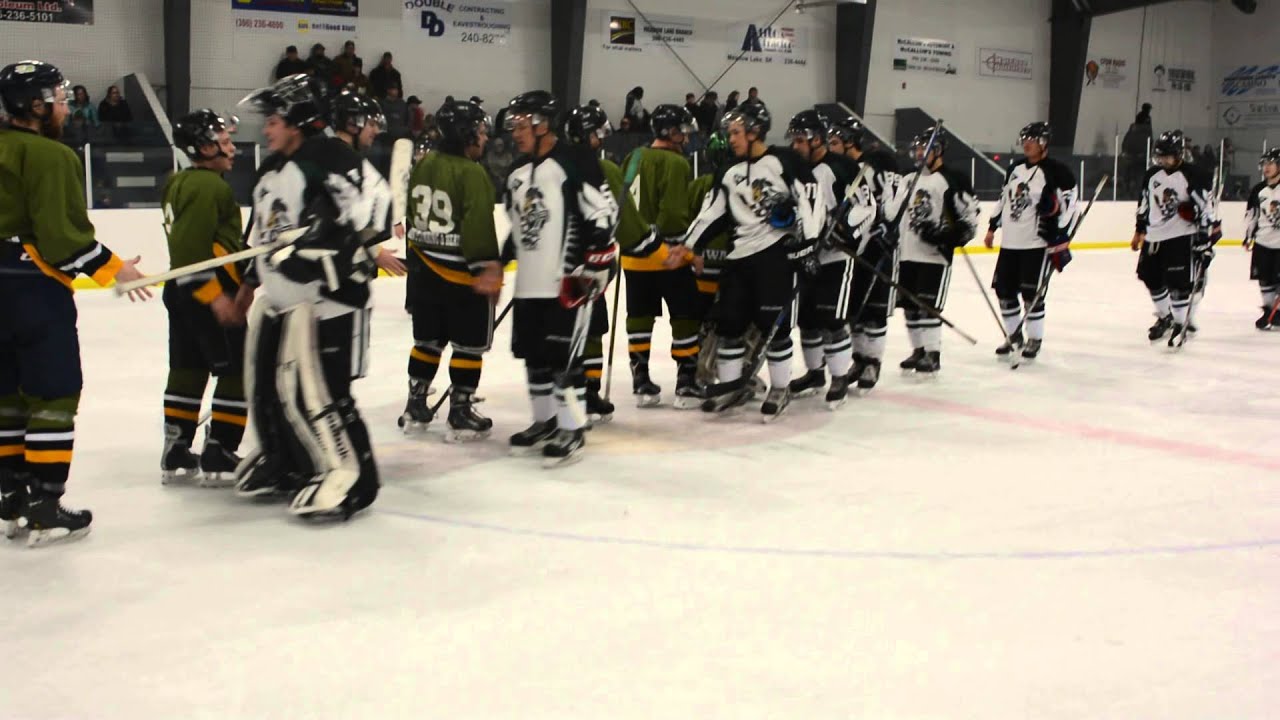 Meadow Lake Broncos victory celebration - YouTube