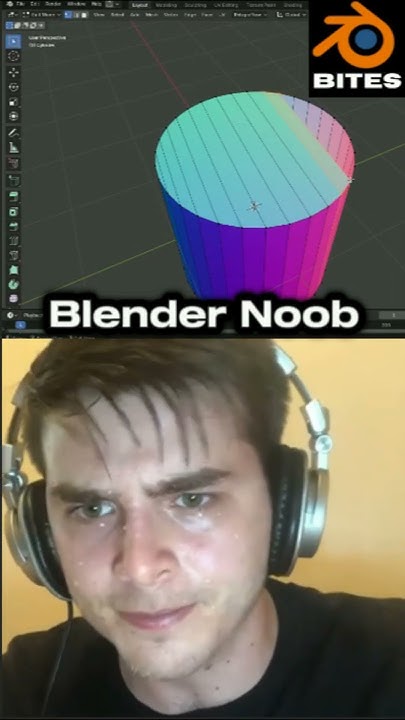 Blender Noob vs Pro Artist Quad Capping a Cylinder🔥 - YouTube