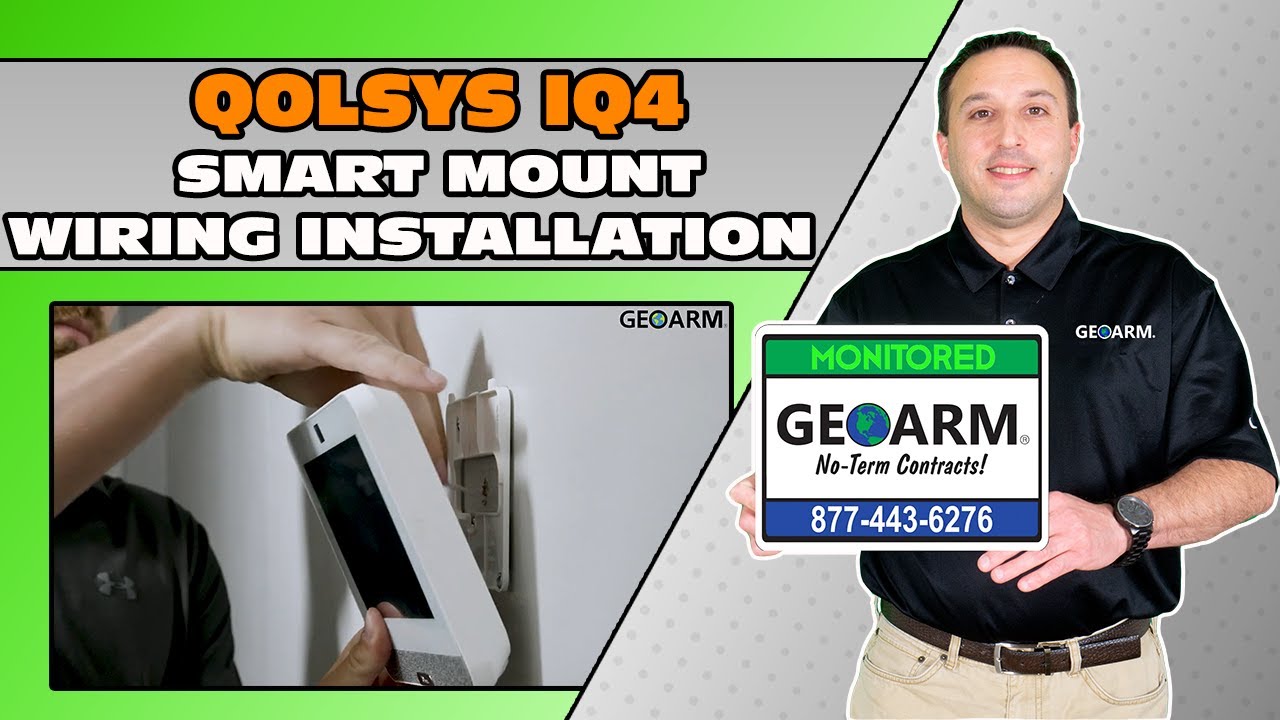 Qolsys IQ Panel 4 Smart Base Wall-Mount Installation - YouTube