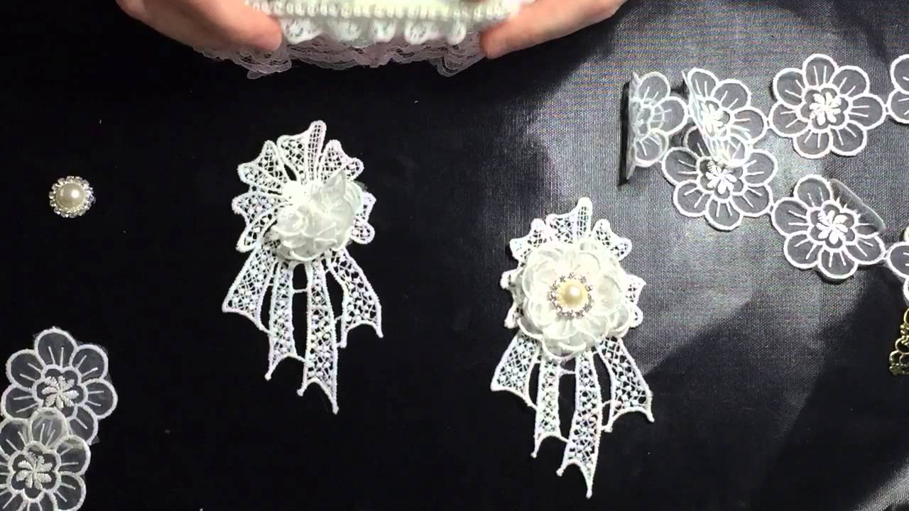 How to make easy lace embellishments - YouTube