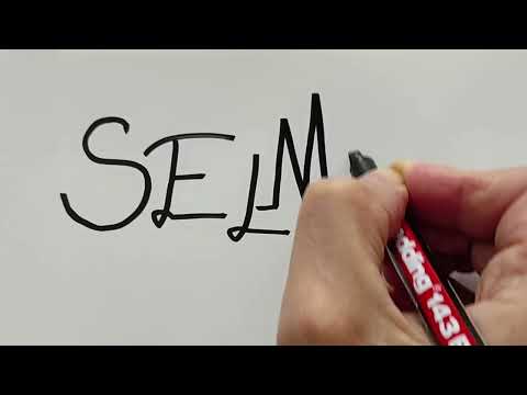 SELMA Yazılışı - Güzel yazı denemesi - güzel yazı yazma teknikleri - güzel yazı