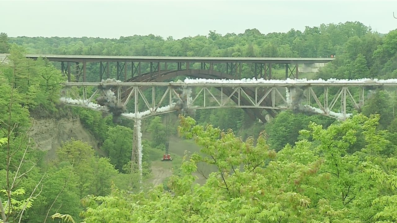219 Bridge implosion - YouTube
