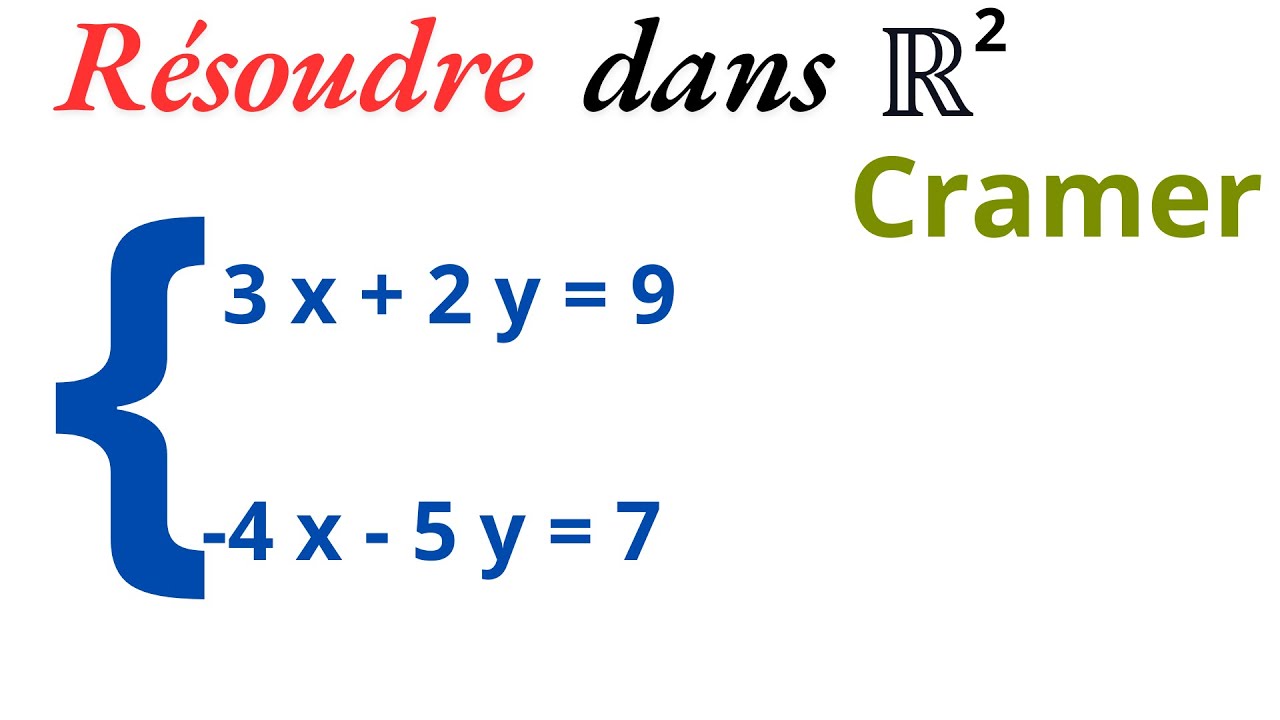 🔥 Méthode de Cramer : La Clé pour Résoudre un Système Linéaire ! 🔑 ...