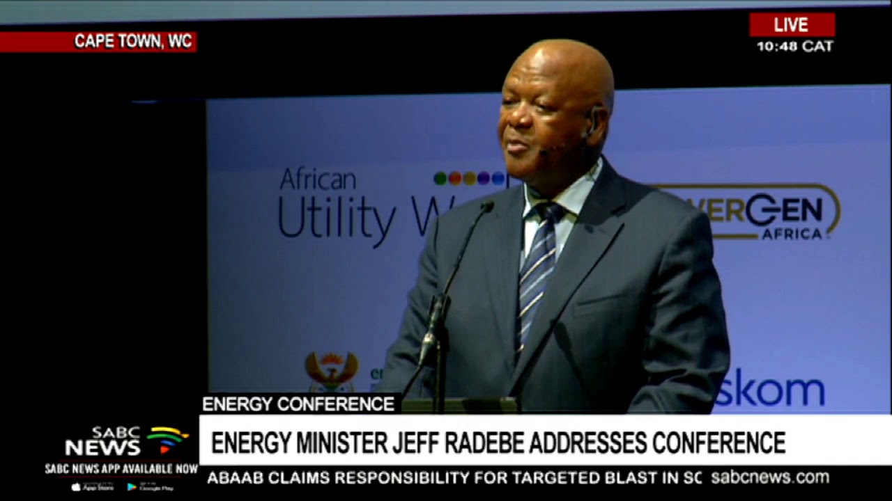 Energy Conference | Energy minister Jeff Radebe addresses conference ...