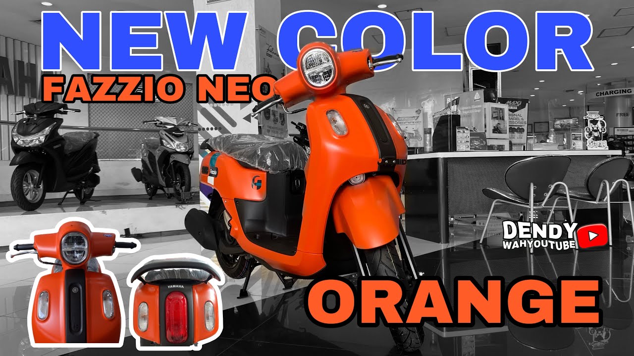 REVIEW NEW COLOR FAZZIO NEO 2023 || MATTE ORANGE ‼️🔥 - YouTube