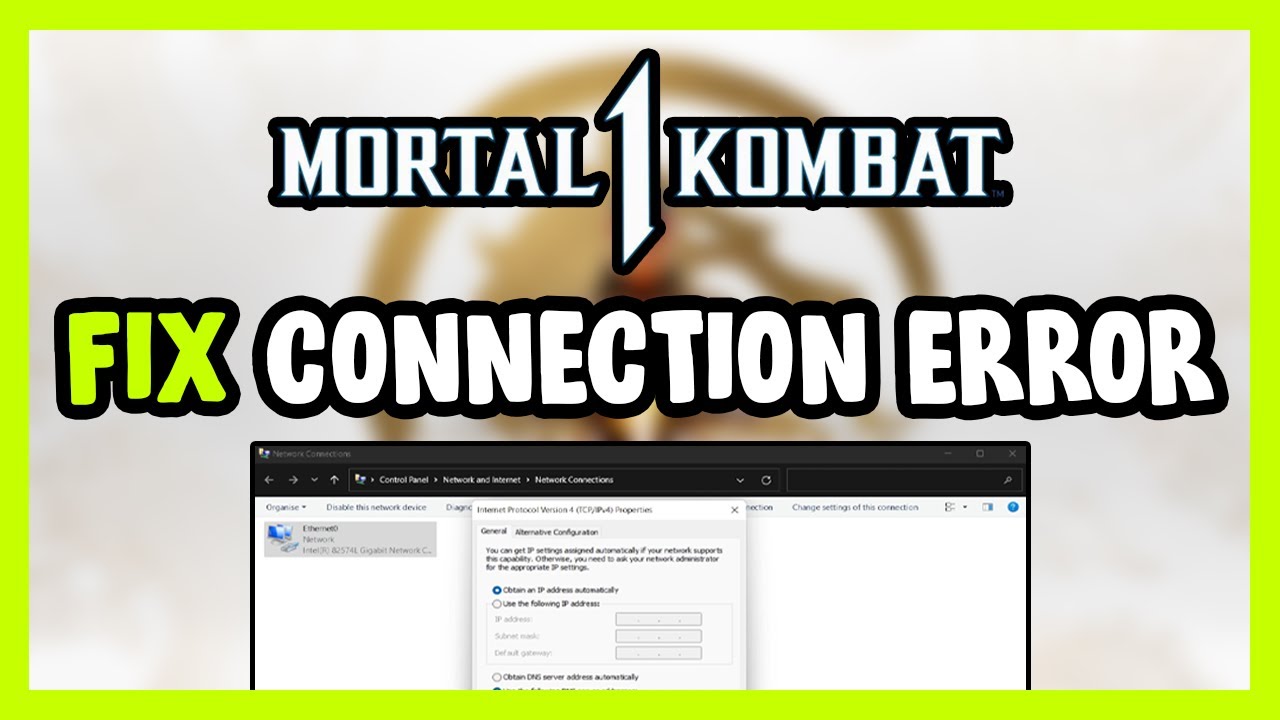How to FIX Mortal Kombat 1 Connection / Server Error! - YouTube