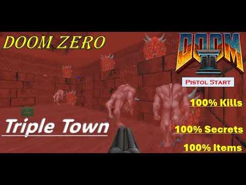 Doom Zero (100%) Walkthrough (MAP04: Triple Town) - YouTube