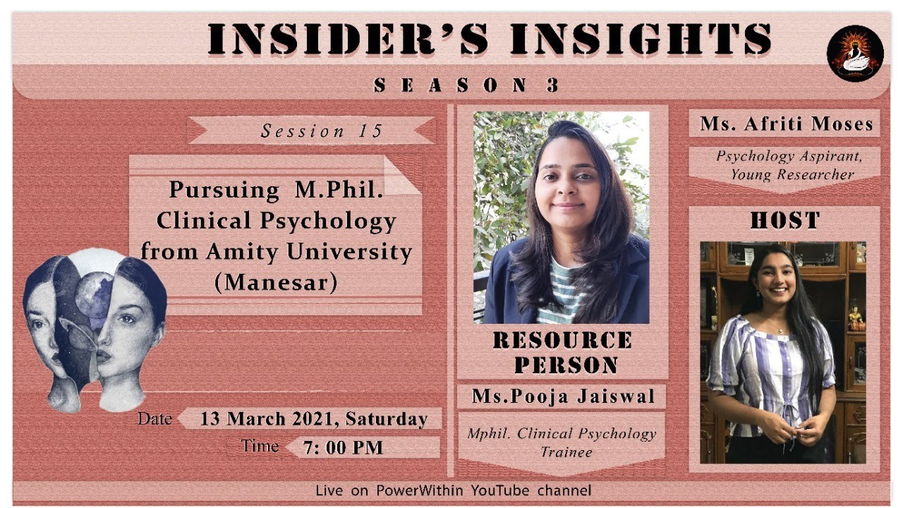 Pursuing M.Phil. Clinical Psychology from Amity University (Manesar ...