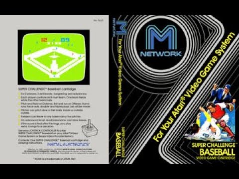 Super Challenge Baseball Atari 2600 (M.Network) 1982 - YouTube