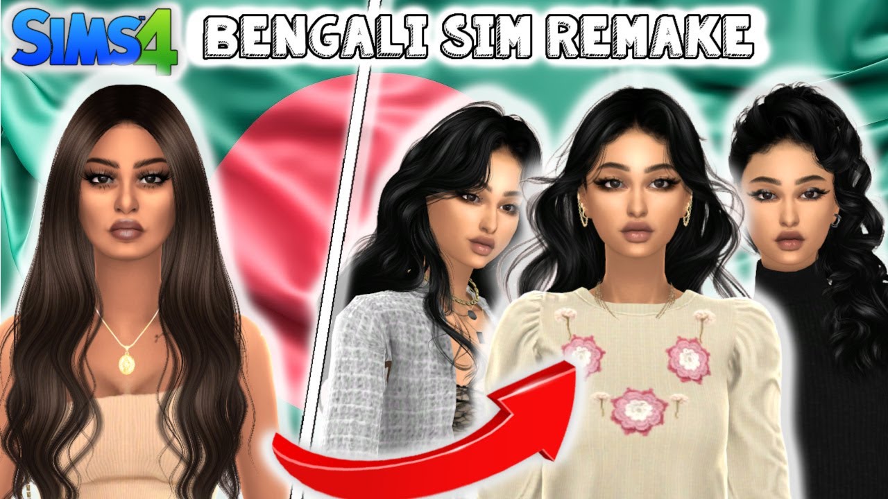 Bengali Inspired Sim Remake - Sims 4 CAS + CC Folder & Sim Download ...