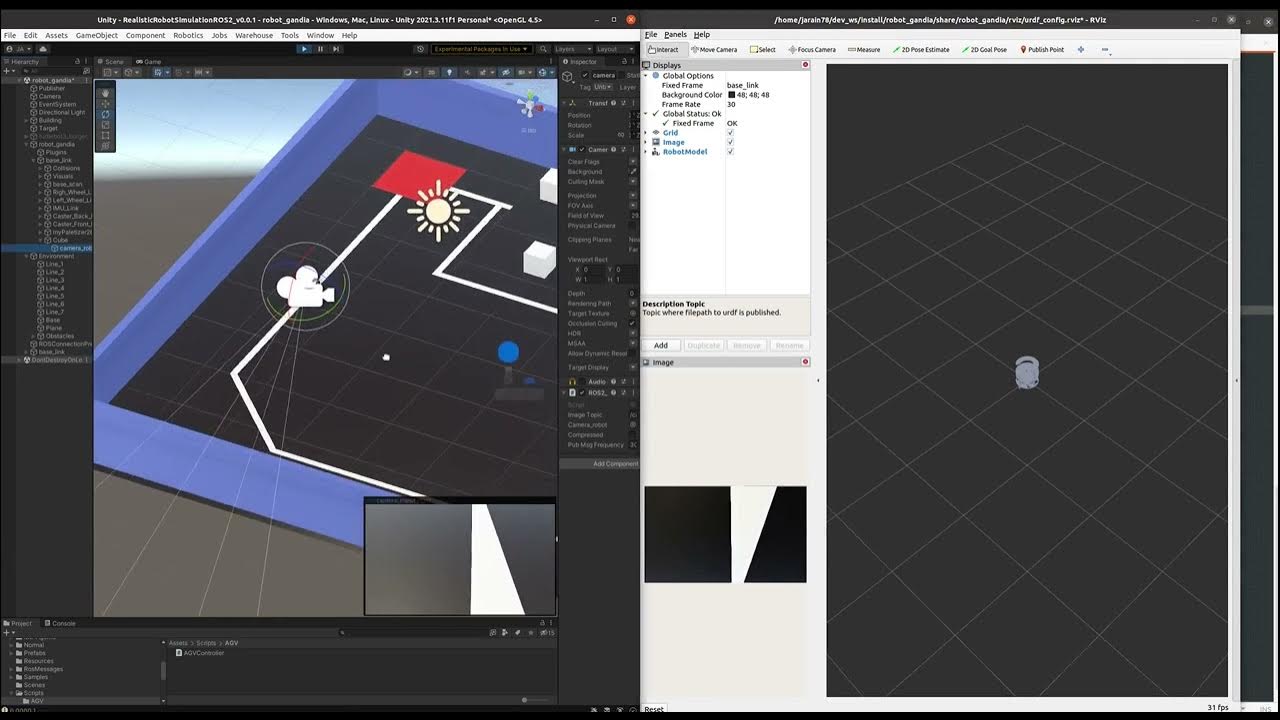 Line follower with Unity 3d and ROS 2 - YouTube