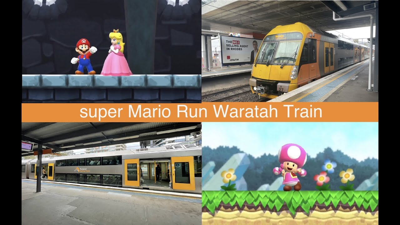Super Mario Run Waratah Train Rides - YouTube