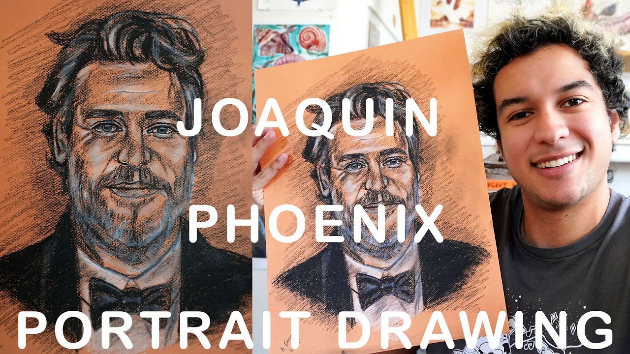 Joaquin Phoenix Portrait Drawing By The Vegan Painter🎨 - YouTube