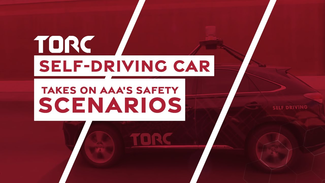Torc's Self-Driving Car Takes On AAA's Safety Scenarios - YouTube
