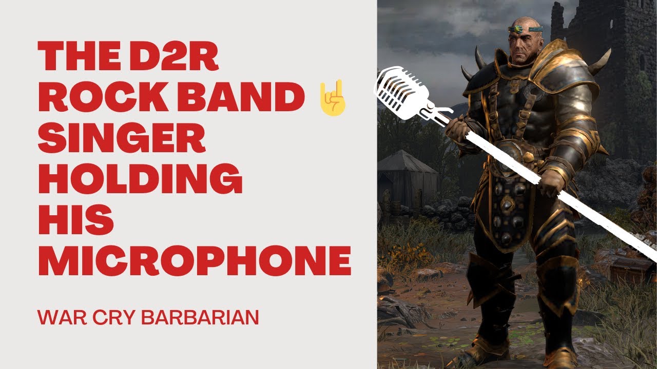 Lead singer of Diablo 2 Resurrected rock band 🤘 - War Cry Barbarian ...