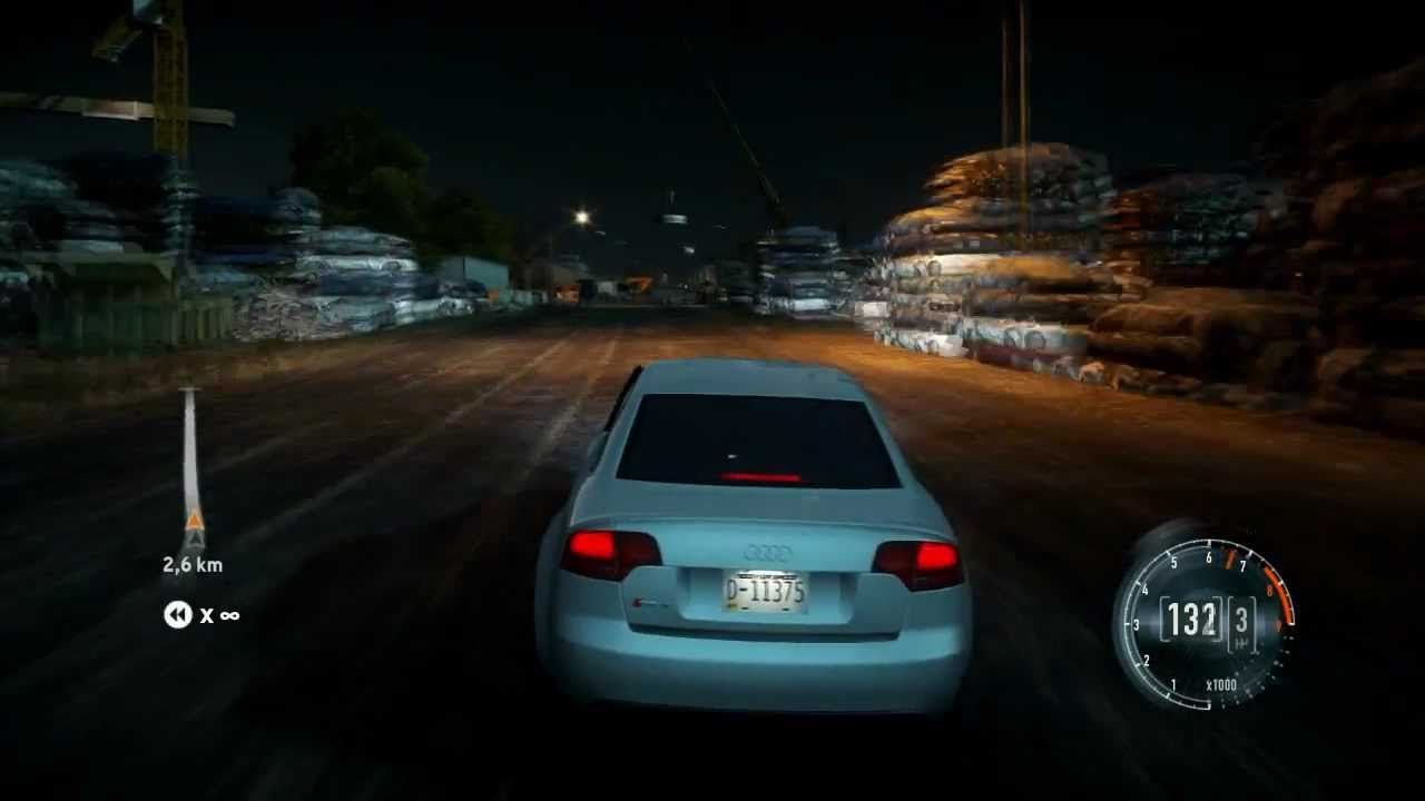 NFS The Run: Audi RS4 - Escape from Scrap [720p] - YouTube