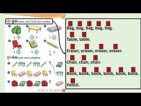 Kid's Box Starter - Unit 2 - My Class - 3 - Listen and circle the ...