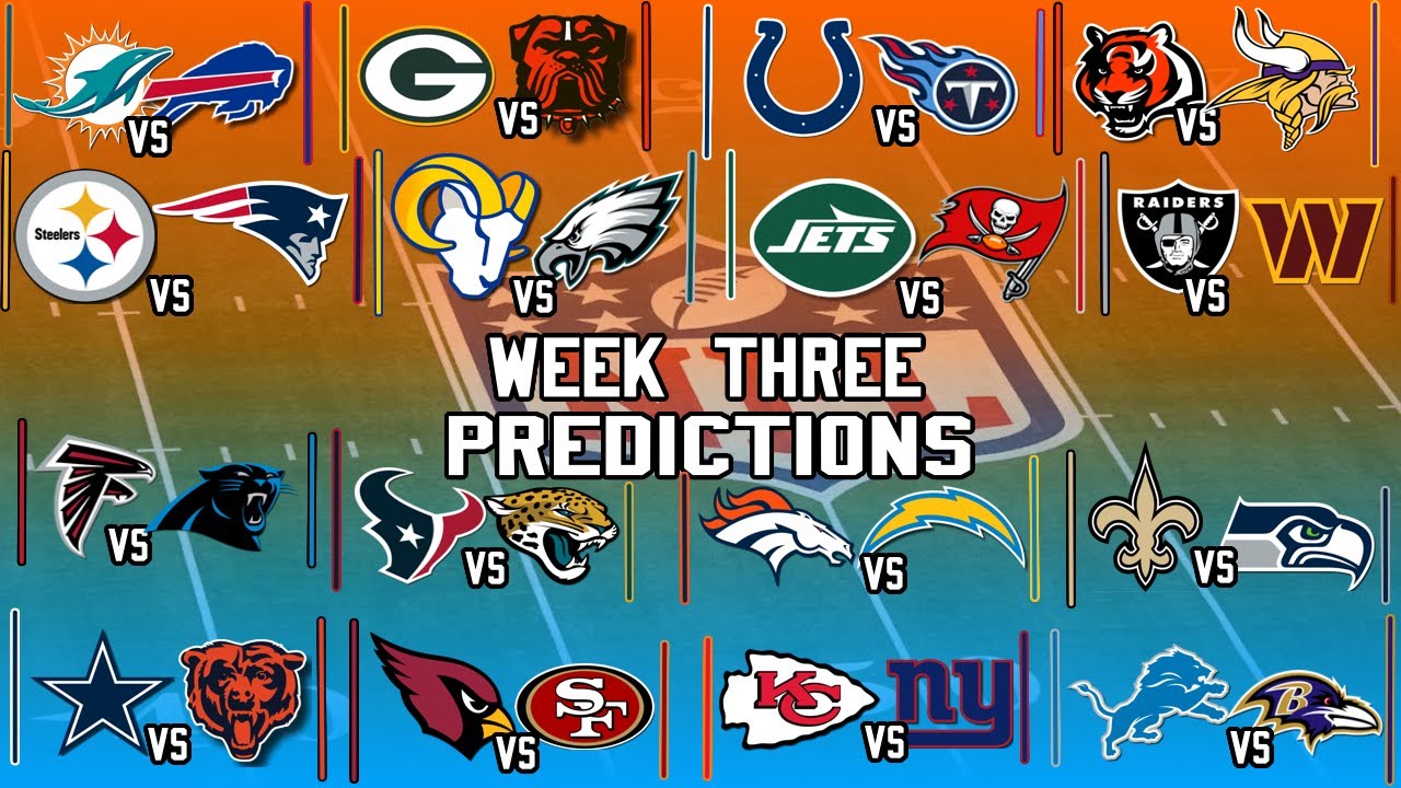 NFL Week 3 Predictions - YouTube