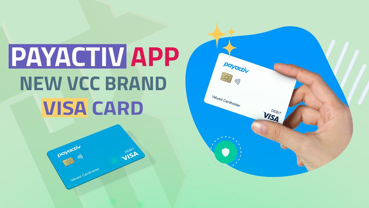 تطبيق جديد لإنشاء VCC جديدة بسهولة | How to Get New Visa Vcc Payactiv ...