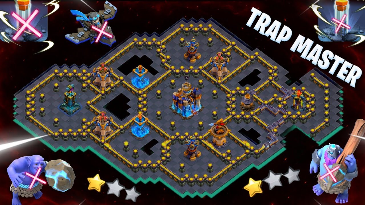 BRAND NEW TH18 BEST TRAPS BASES | TH18 NEW ANTI 2 STAR WAR & LEGEND ...