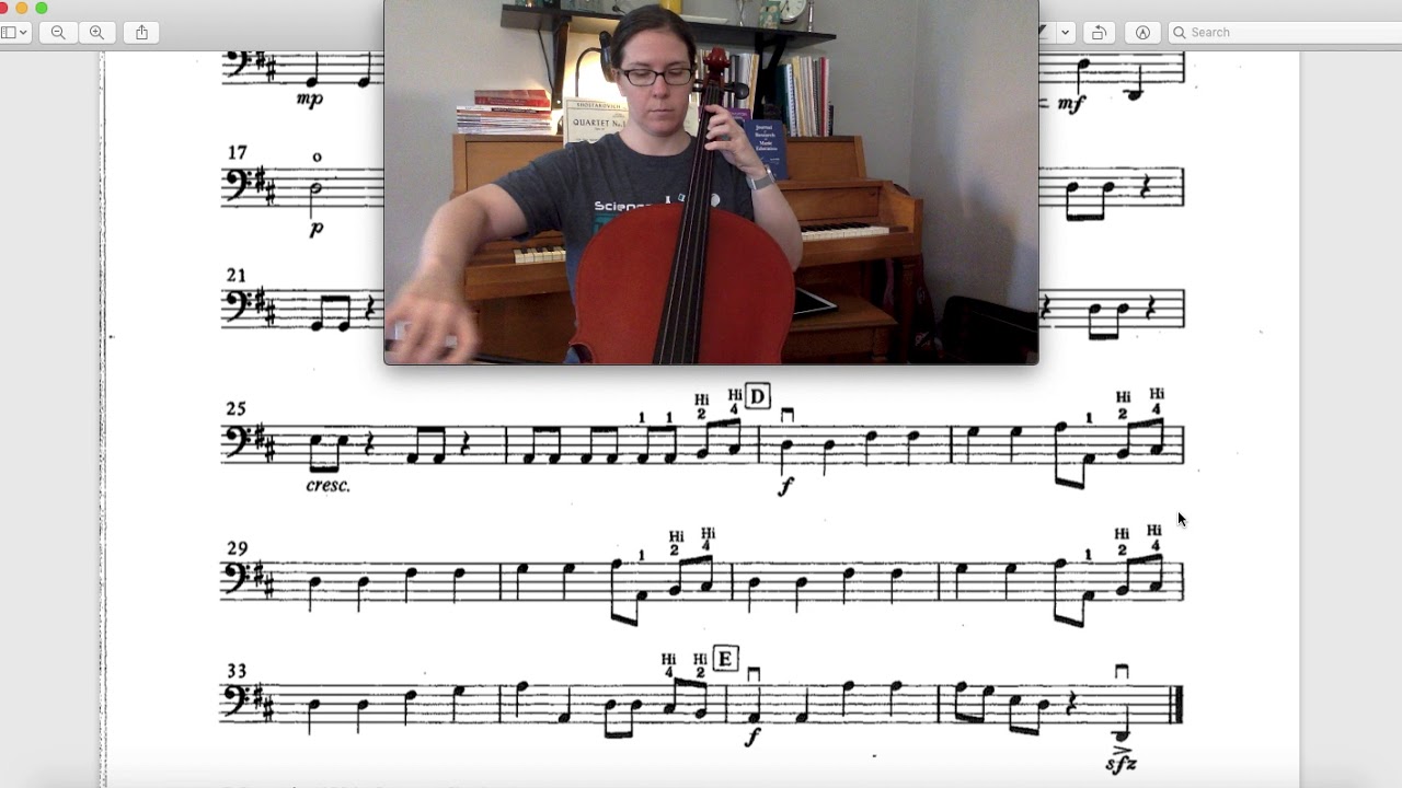 How to Play It - Summer Stomp D to end cello bass - YouTube