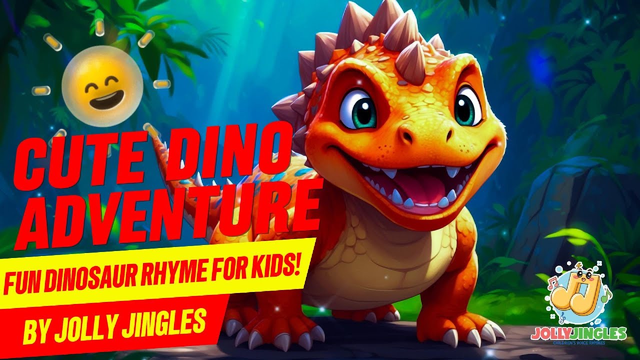 Cute Dino Adventure Fun Dinosaur Rhyme for Kids! | A Nursery Rhyme ...