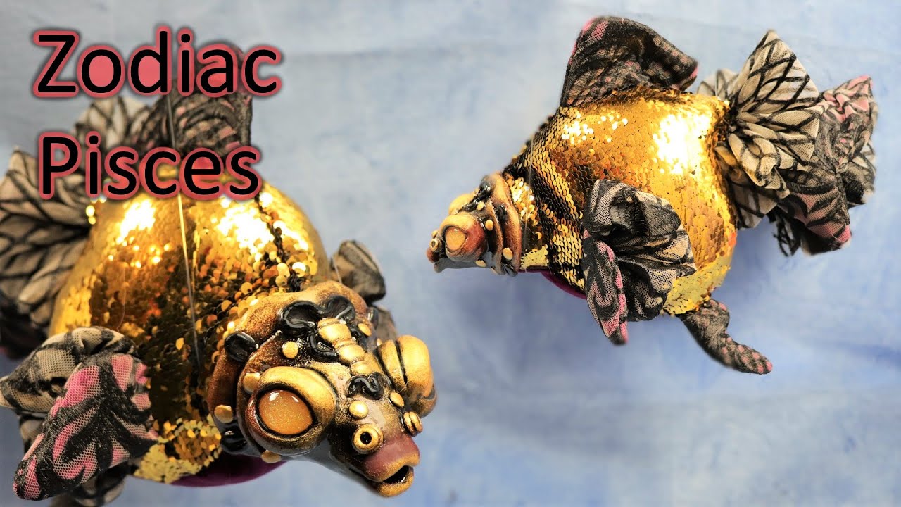 Zodiac Sign Pisces God Fish || Art Doll Tutorial - YouTube