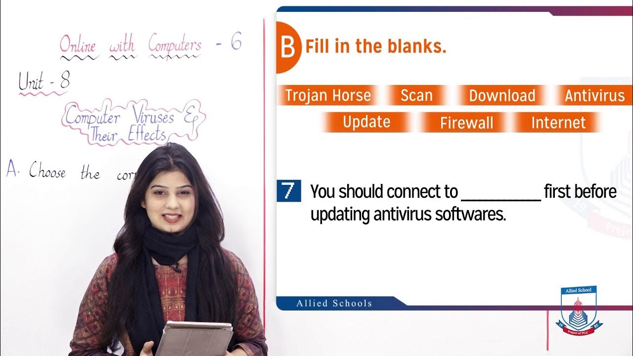 Class 6 - Computer Studies - Chapter 8 - Lecture 5 Exercise (part 1) - Allied - YouTube